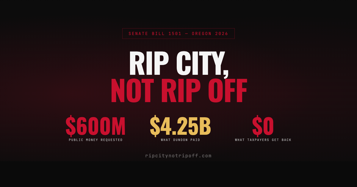 Rip City, Not Rip Off — Demand a Fair Deal for Portland